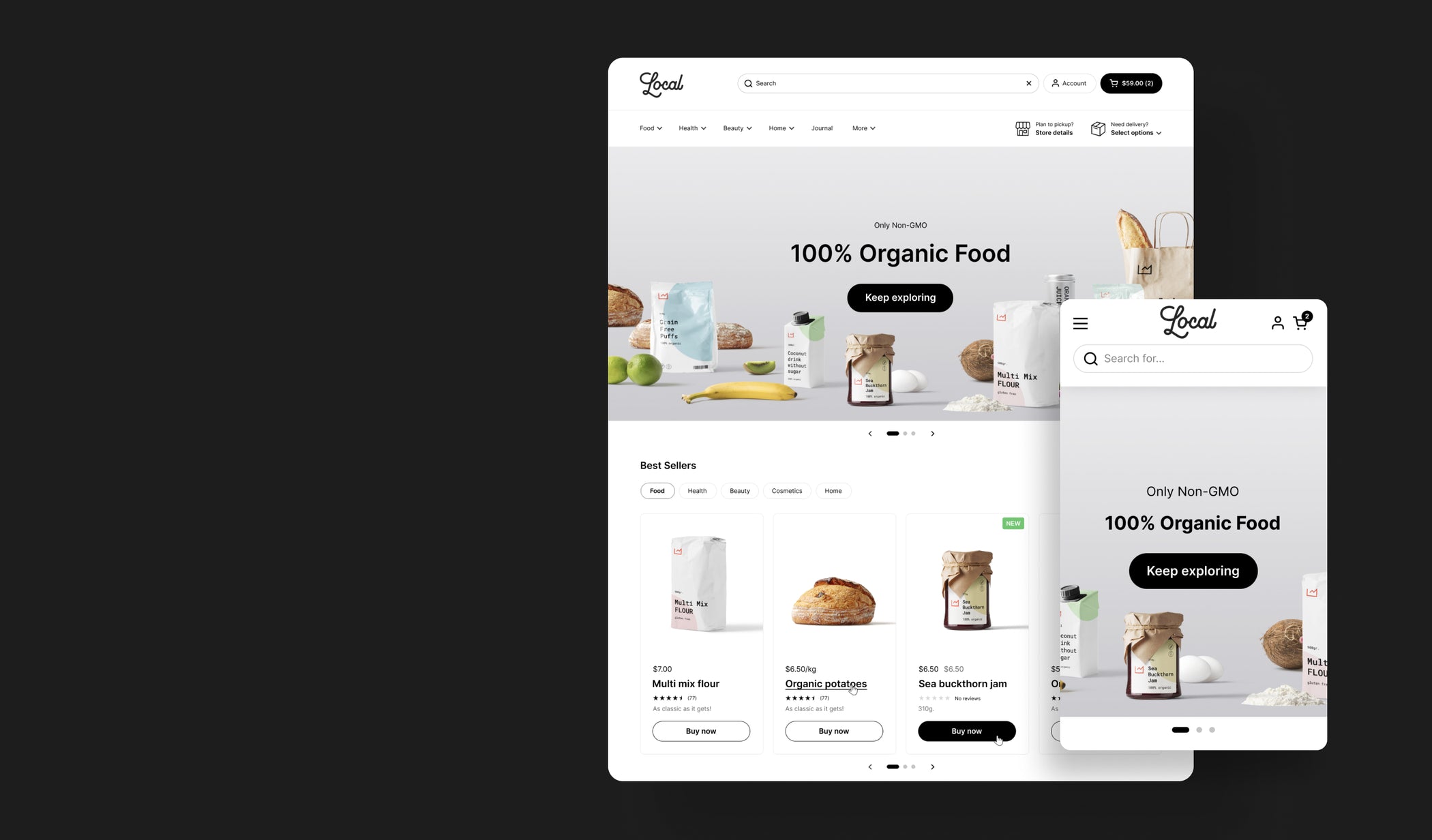 Local - Premium Shopify Theme for Food & Drinks | Krown Themes